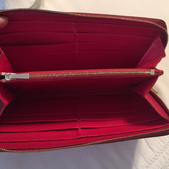 Celine | Bags | Celine Bicolor Zip Wallet | Poshmark